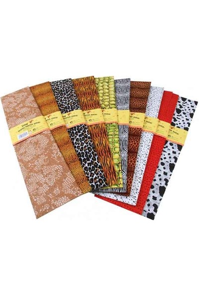 Lino Desenli Krepon Kağıdı 10 Desen 10Lu Pa-016A Lino Desenli Krepon Kağıdı 10 Desen 10Lu Pa-016A