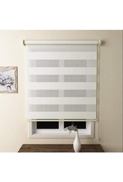 Brillant Stor Zebra Perde Beyaz MZ507 100 x 200 cm Brillant Stor Zebra Perde Beyaz MZ507 100 x 200 cm