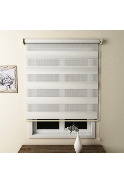 Brillant Zebra Pliseli 100X200 Ekru cm