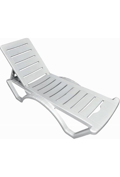 Hepsi Home Comfort Kolsuz Şezlong Beyaz