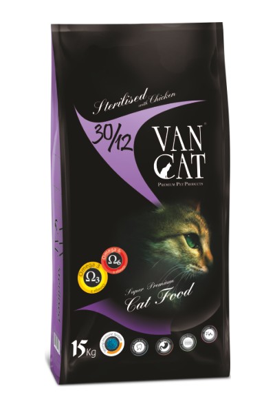 VanCat Sterilised Tavuklu Yetişkin Kedi Maması 15kg