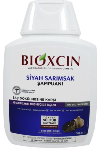 Bioxcin Siyah Sarımsak Şampuanı 300 ml