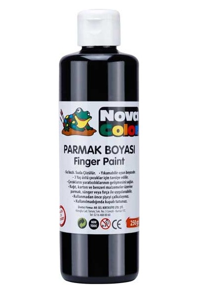 Nova Color Parmak Boyası 250 Gr Siyah Nc-445
