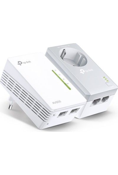 TP-Link TL-WPA4226KIT AV600 300 Mbps Kablosuz 2 LAN Portlu 300 Metre Mesafeli Priz Girişli Powerline TP-Link TL-WPA4226KIT AV600 300 Mbps Kablosuz 2 LAN Portlu 300 Metre Mesafeli Priz Girişli Powerline
