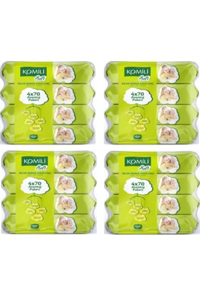 Komili Bebe Soft Kapaklı Islak Mendil Bebek Havlusu 16 Adet Islak Mendil Komili Bebe Soft Kapaklı Islak Mendil Bebek Havlusu 16 Adet Islak Mendil