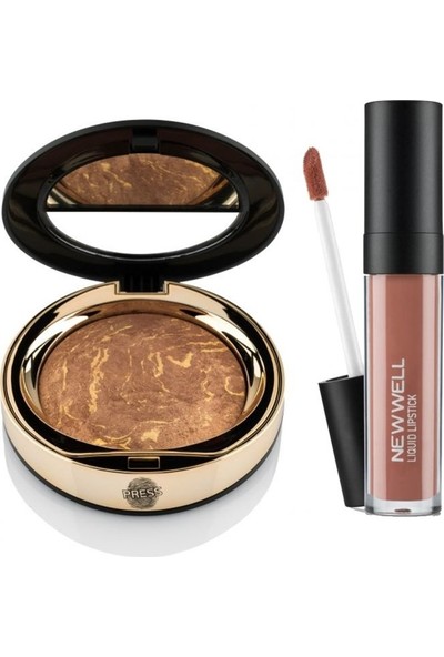 Newwell Terracotta Porcelain make-up D-141 15 gr + Porcelain Make Up Lipstick D-201 6 ml Newwell Terracotta Porcelain make-up D-141 15 gr + Porcelain Make Up Lipstick D-201 6 ml