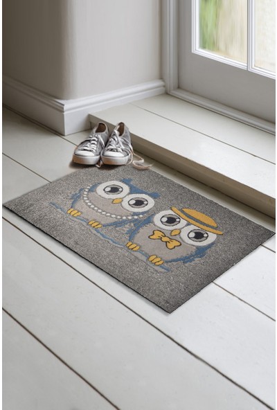 Chilai Home Night Owl 45X70 Cm İç Ve Dış Kapı Önü Paspası