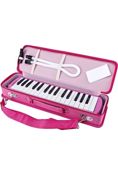 Ticon 32 Tuşlu Çantalı Melodika Pembe