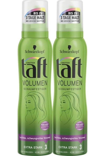 Taft Volumen Köpük 150 ml x 2 Paket Taft Volumen Köpük 150 ml x 2 Paket