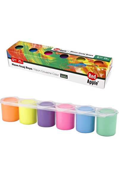 Neon Guaj Boya Seti 6X25Ml