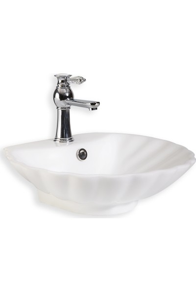 Lena E-5403 Tezgah Üstü Porselen Lavabo