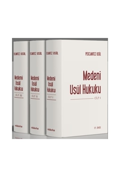 Medeni Usül Hukuku (3 Cilt Takım) - Hülya Taş Korkmaz - Hakan Pekcanıtez - Muhammet Özekes - Mine Akkan