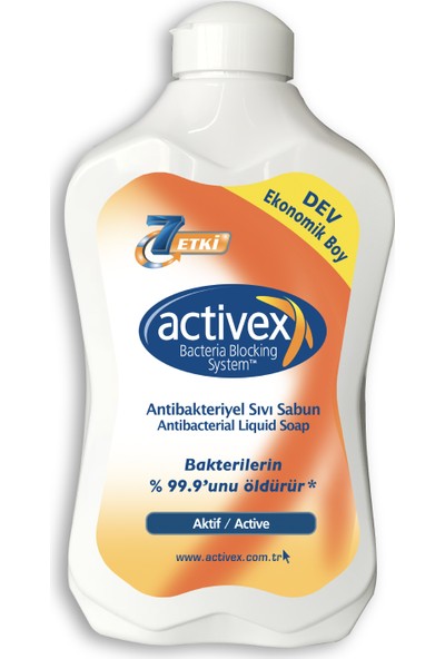 Activex Antibakteriyel Sıvı Sabun Aktif 1.5 lt Activex Antibakteriyel Sıvı Sabun Aktif 1.5 lt
