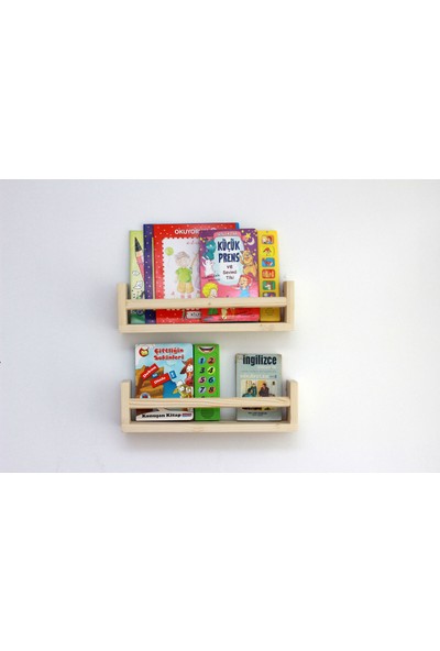 Ceebebek Ahşap Bebek Çocuk Odası Duvar Rafı Kitaplık Eğitici Montessori 2 'li Raf Ceebebek Ahşap Bebek Çocuk Odası Duvar Rafı Kitaplık Eğitici Montessori 2 'li Raf