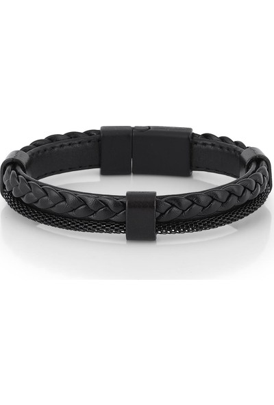 Noon Collection Erkek Deri Bileklik Nn1003