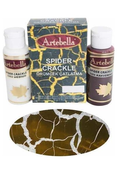 Artebella Artebella Örümcek Çatlatma 3269 KahveRengi 70 cc Medium + 70 cc vernik Artebella Artebella Örümcek Çatlatma 3269 KahveRengi 70 cc Medium + 70 cc vernik