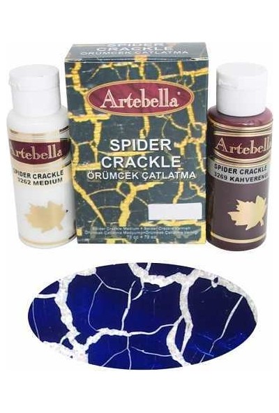 Artebella Artebella Örümcek Çatlatma 3270 MAVİ 70 cc Medium + 70 cc vernik Artebella Artebella Örümcek Çatlatma 3270 MAVİ 70 cc Medium + 70 cc vernik