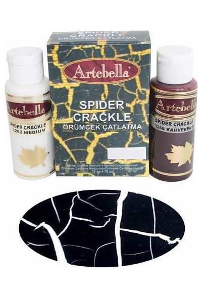Artebella Artebella Örümcek Çatlatma 3271 SİYAH 70 cc Medium + 70 cc vernik Artebella Artebella Örümcek Çatlatma 3271 SİYAH 70 cc Medium + 70 cc vernik