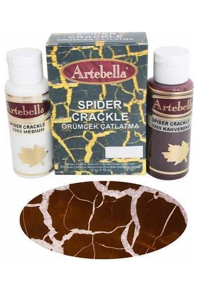 Artebella Artebella Örümcek Çatlatma 3274 ÇİKOLATA 70 cc Medium + 70 cc vernik Artebella Artebella Örümcek Çatlatma 3274 ÇİKOLATA 70 cc Medium + 70 cc vernik