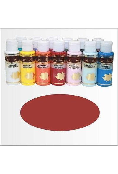 Artebella Artebella 3912 Bordo Enamel Cam Boyası 70 cc