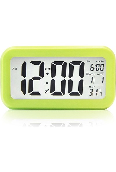 Gaman Alarmlı Karanlık Sensörlü Dijital Masa Saati
