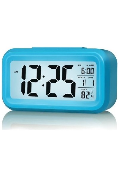 Gaman Alarmlı Karanlık Sensörlü Dijital Masa Saati