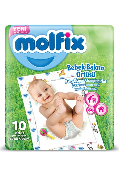 Molfix Bebek Bakım Örtüsü 10 adet