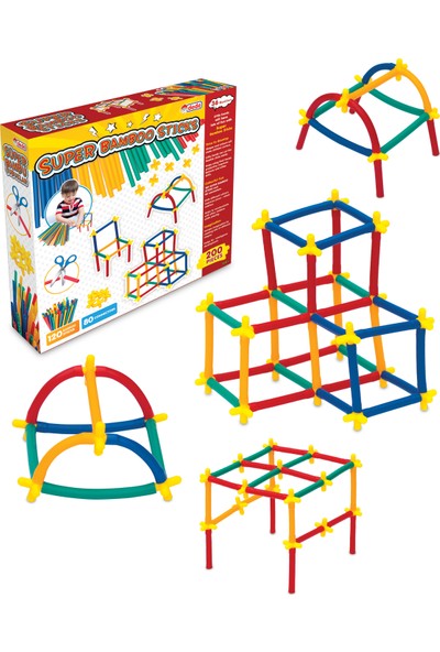 Dede Süper Bambu Çubuklar 200 Parça