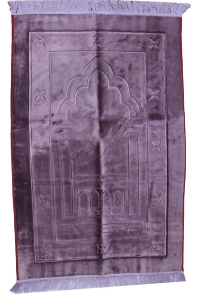 Dokuteks Düz Renk Pelüş Seccade Desen-2 - Renk-Lila Dokuteks Düz Renk Pelüş Seccade Desen-2 - Renk-Lila