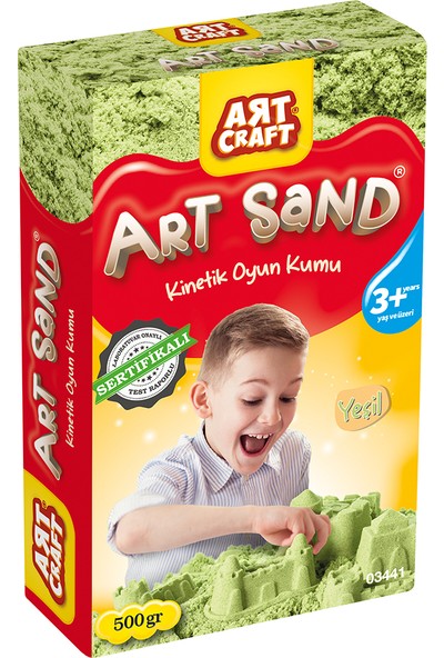 Artcraft Yeşil Kinetik Oyun Kumu 500 gr Artcraft Yeşil Kinetik Oyun Kumu 500 gr