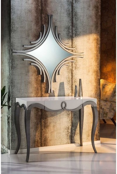 Bengi Cnc Dresuar Altın Gümüş Varaklı