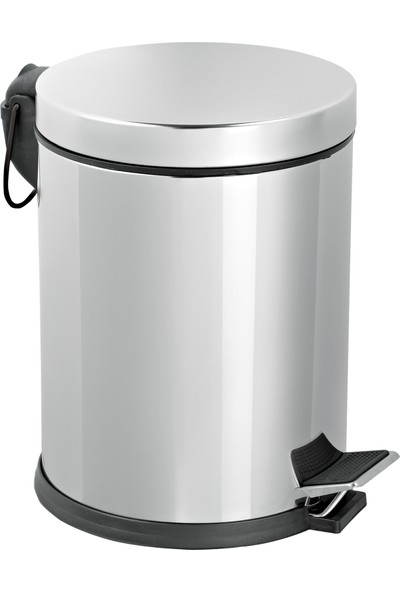 Foreca Paslanmaz Çelik Pedallı Çöp Kovası 12 Lt Foreca - Banyo Ve Ofis İçin İdeal