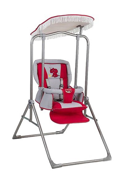 Pasha Baby Lüx Salıncak-Lüks Kırmızı Gri Pasha Baby Lüx Salıncak-Lüks Kırmızı Gri