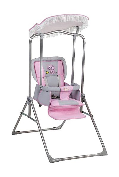 Pasha Baby Lüx Salıncak-Lüks Pembe Gri