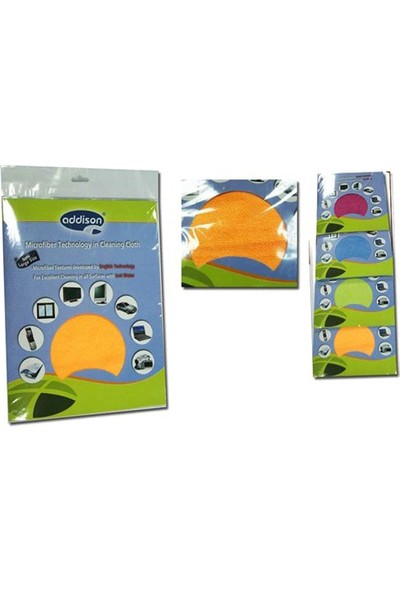 Addison Add-445 35*35Cm Mavi Microfiber Temizleme Bezi