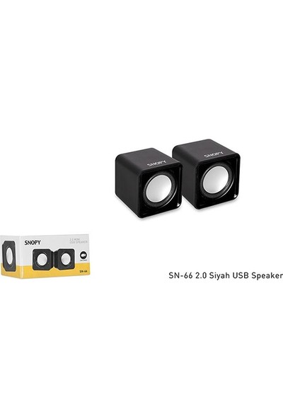 Snopy SN-66 2.0 Siyah USB Speaker Snopy SN-66 2.0 Siyah USB Speaker