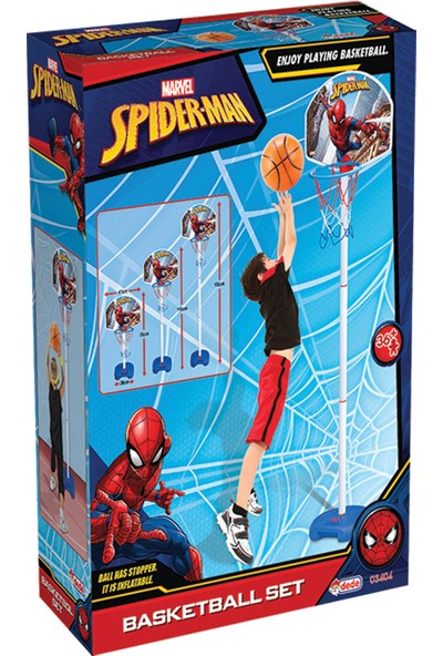 Dede Spiderman Ayaklı Basketbol Set Dede Spiderman Ayaklı Basketbol Set