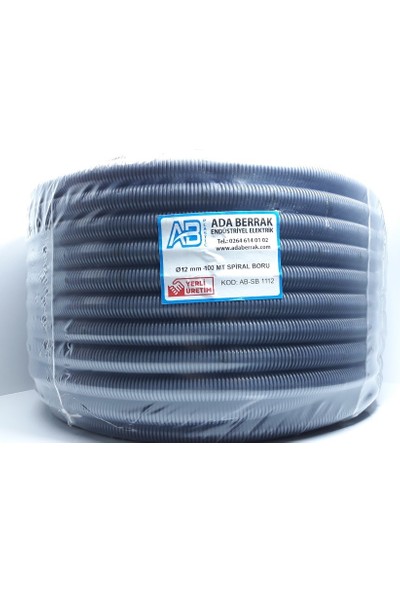 AB Plastic Spiral Boru Ø12mm 100 metre AB Plastic Spiral Boru Ø12mm 100 metre