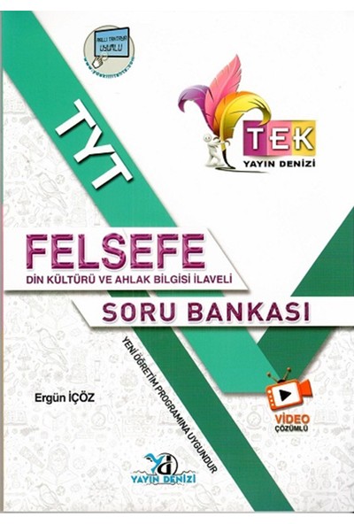 Yayın Denizi TYT TEK Serisi Video Çözümlü Felsefe Din Kültürü ve Ahlak Bilgisi İlaveli Soru Bankası Yayın Denizi TYT TEK Serisi Video Çözümlü Felsefe Din Kültürü ve Ahlak Bilgisi İlaveli Soru Bankası
