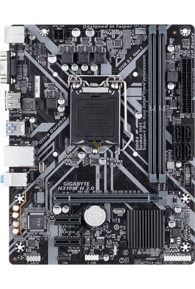 Gigabyte H310M H 2.0 Intel H310 2133MHz DDR4 Soket 1151 mATX Anakart Gigabyte H310M H 2.0 Intel H310 2133MHz DDR4 Soket 1151 mATX Anakart