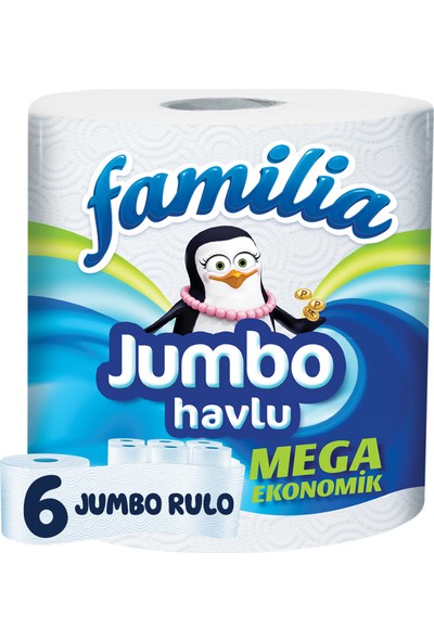 Familia Jumbo Havlu 6 Rulo Familia Jumbo Havlu 6 Rulo