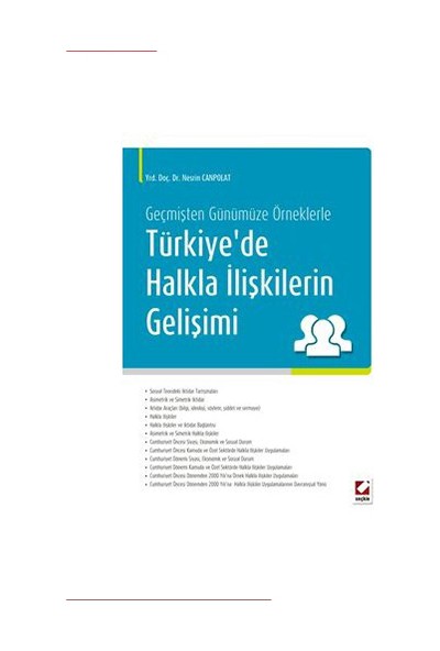 Türkiye'de Halkla İlişkilerin Gelişimi