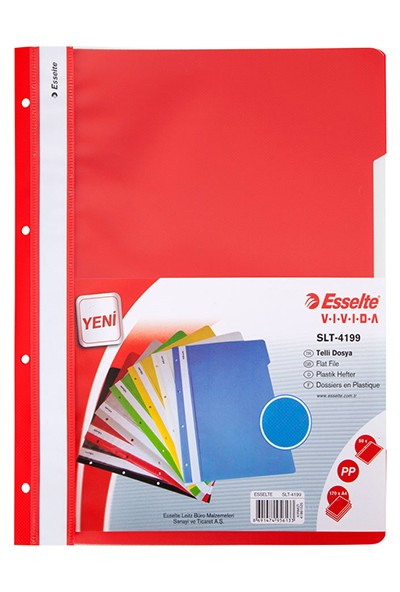 Esselte 4199 Telli Dosya Kırmızı 50'li
