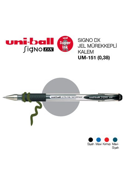 Uni-ball Signo Dx Jel Mürekkepli Kalem 1'li (Um-151) (0.38) Uni-ball Signo Dx Jel Mürekkepli Kalem 1'li (Um-151) (0.38)