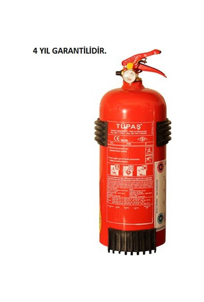 Tüpaş 2 Kg ABC Kuru Kimyevi Tozlu Söndürme Cihazı (4 Yıl Garanti)