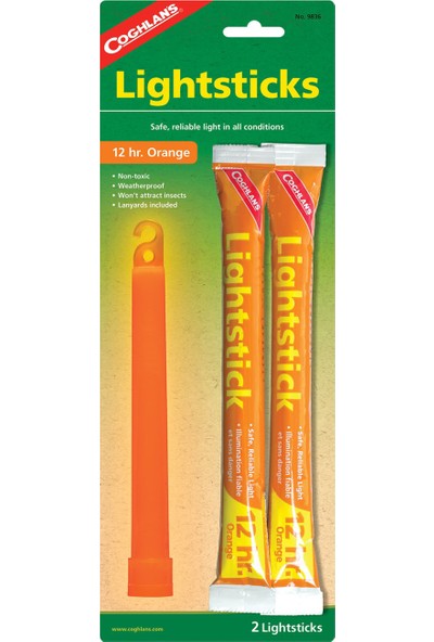 Coghlan's Işık Çubuğu 2'li (Turuncu) Coghlan's Işık Çubuğu 2'li (Turuncu)