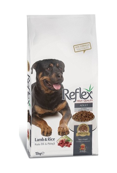 Reflex Adult Dog Kuzu Etli & Pirinçli Yetişkin Köpek Maması 15 Kg