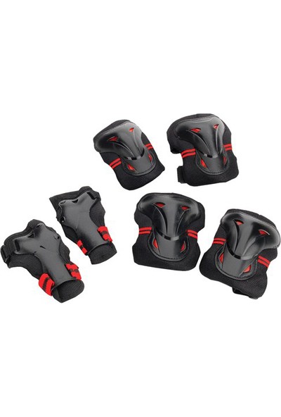 Hattrick Ps 20 Koruyucu Set Siyah/Kırmızı