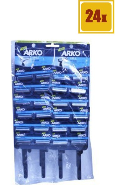 Arko Tıraş Bıçağı Pro 2 Çift Bıçak 24'lü Set