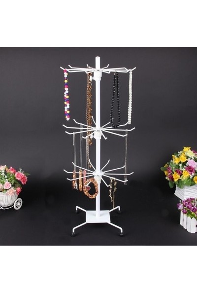 Aydindecor Metal Beyaz BileklikKolyeTesbih Standı Aydindecor Metal Beyaz BileklikKolyeTesbih Standı